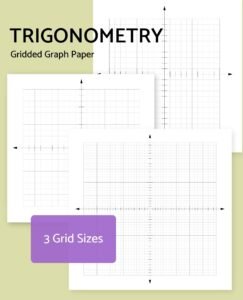 Trigonometry Gridded Graph Paper Pack - Digi Sunrise