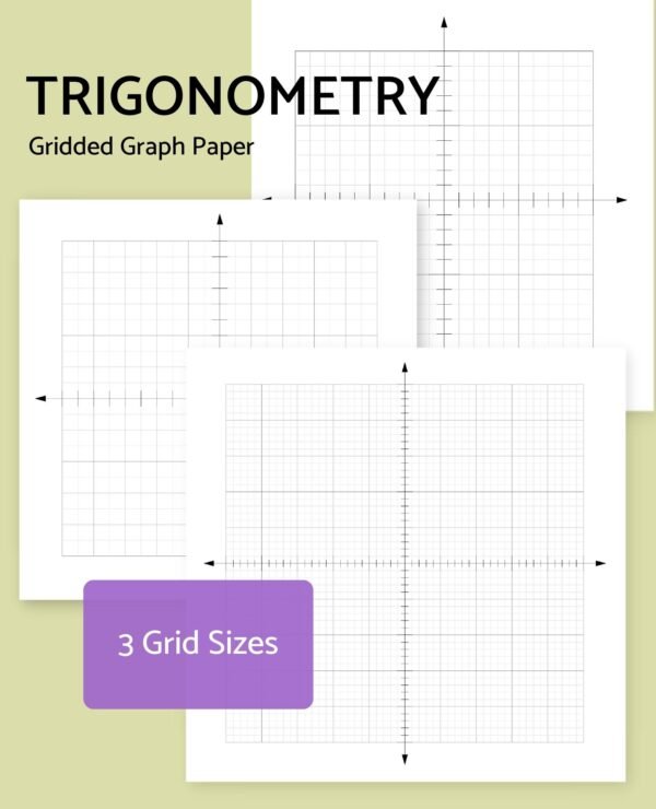 Trigonometry Gridded Graph Paper Pack - Digi Sunrise